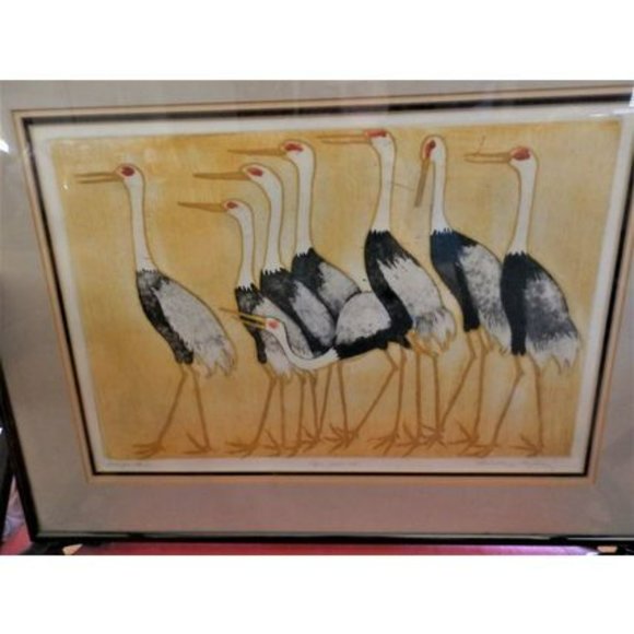 TOPLIN | Wall Decor | Nimpa Cranes Number 2 Of 25 Very Limited Edition ...